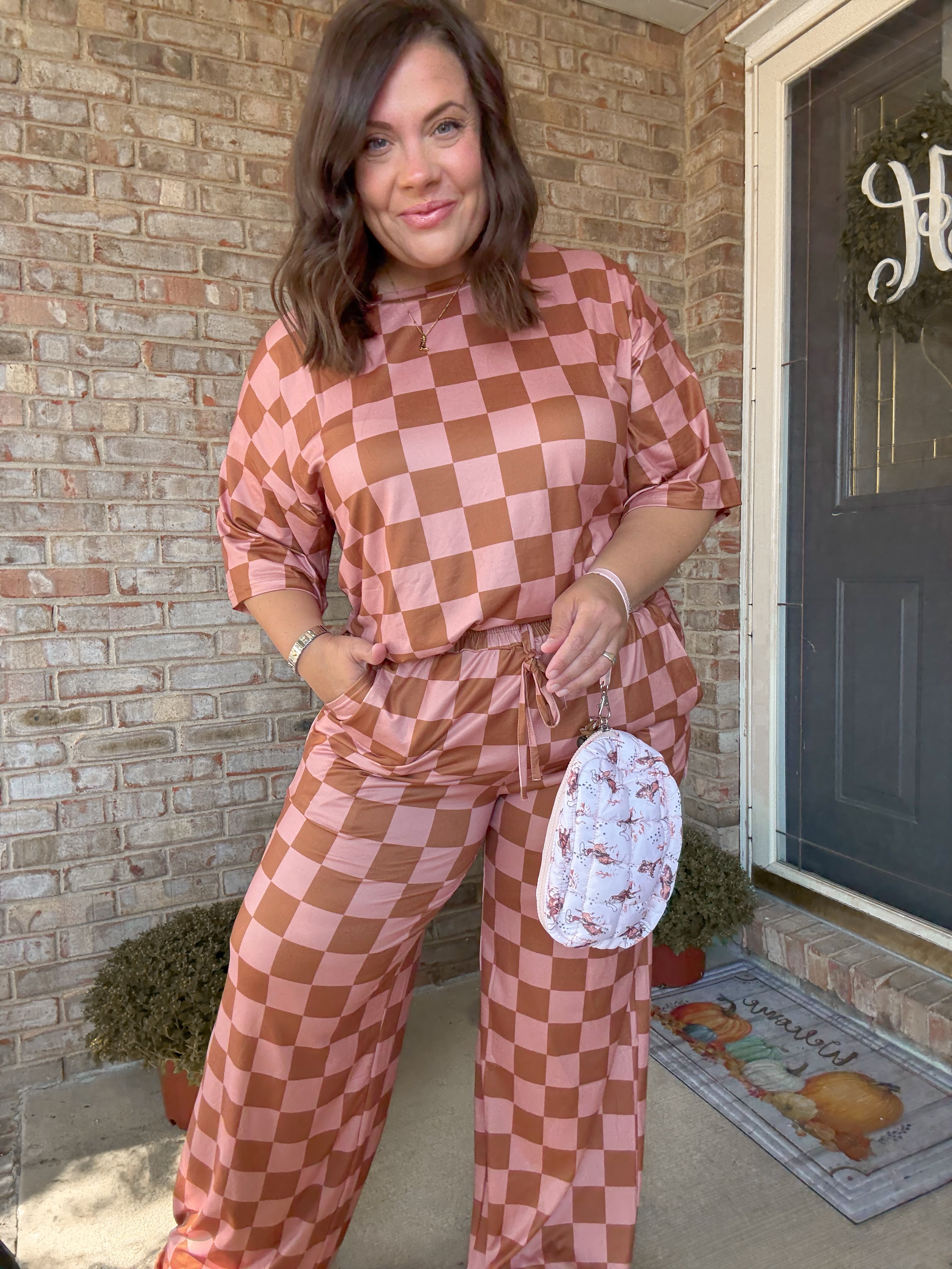 Checkered Pop Bottom – Skye So Blue Collective